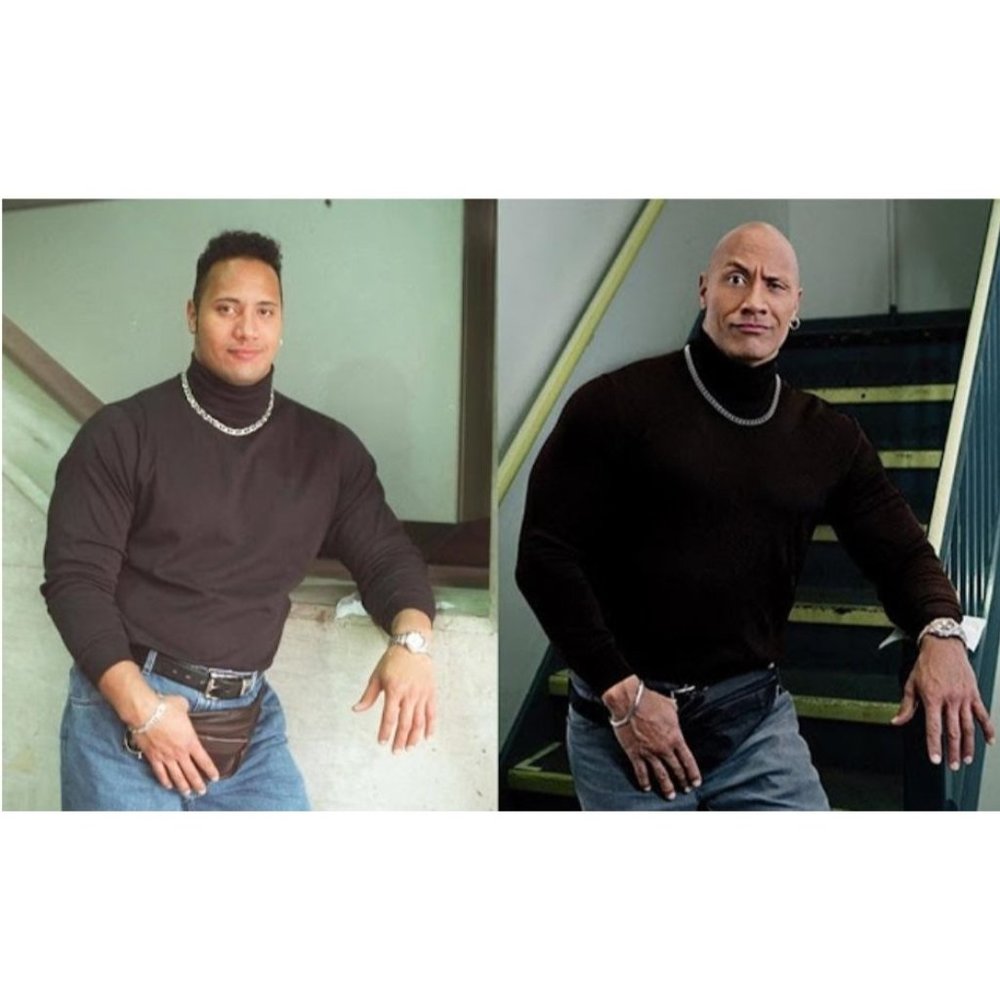 Leather Type The Rock Dewayne Johnson Type 90s Fanny … - Gem